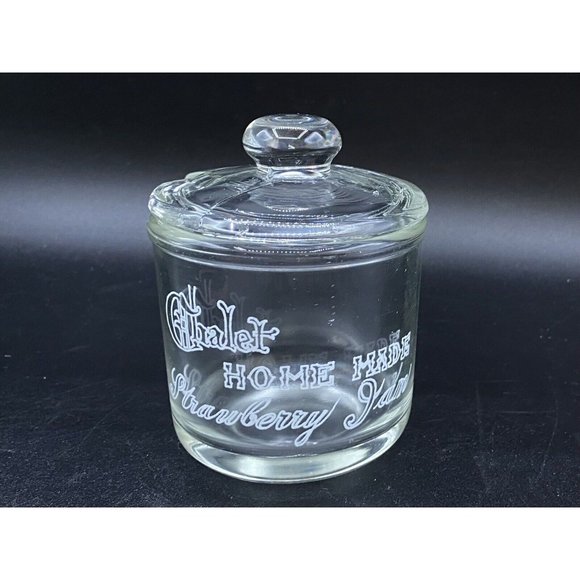 Chalet | Dining | Chalet Strawberry Jam Clear Jar Canister Notched Lid ...